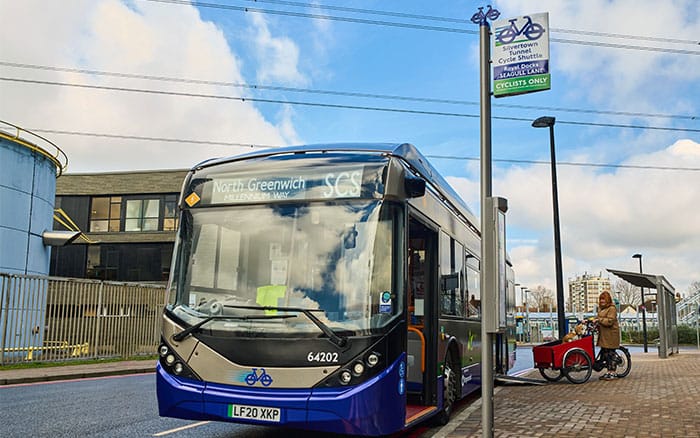 Tfl offers free buses and bike shuttle bus through Silvertown tunnel